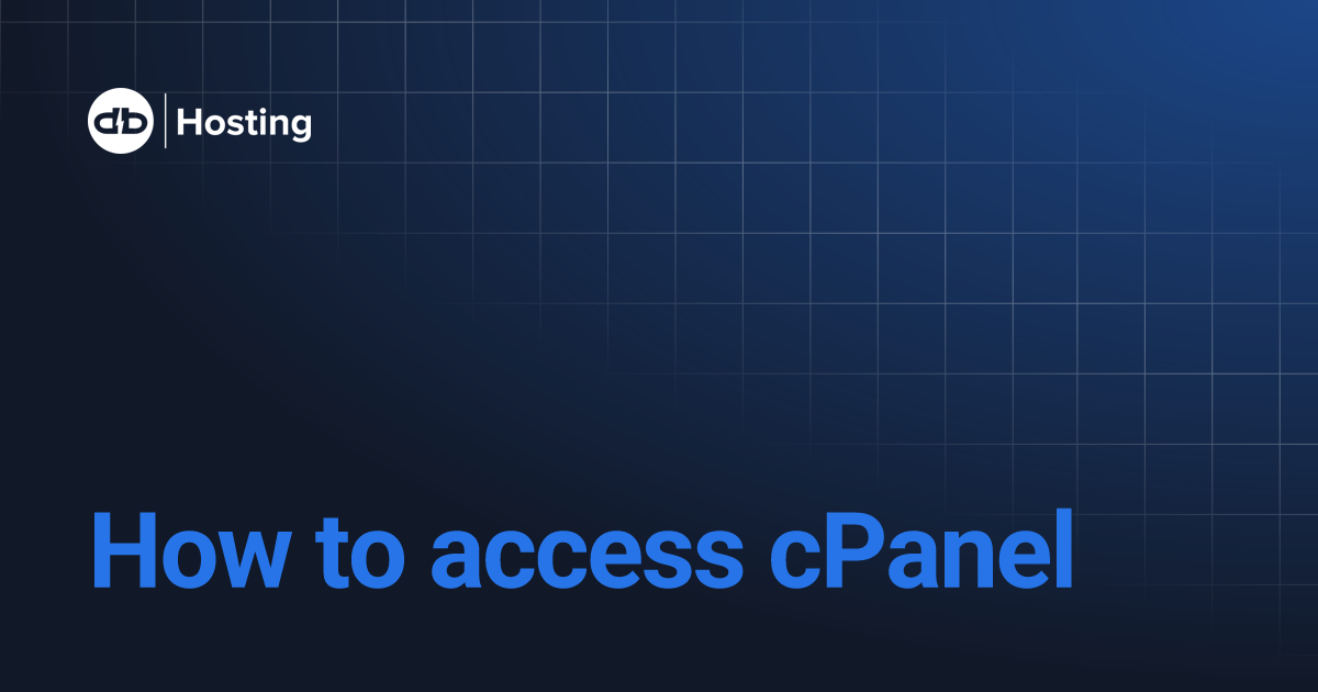 How to access cPanel | Demonbolt Hosting - Knowledgebase